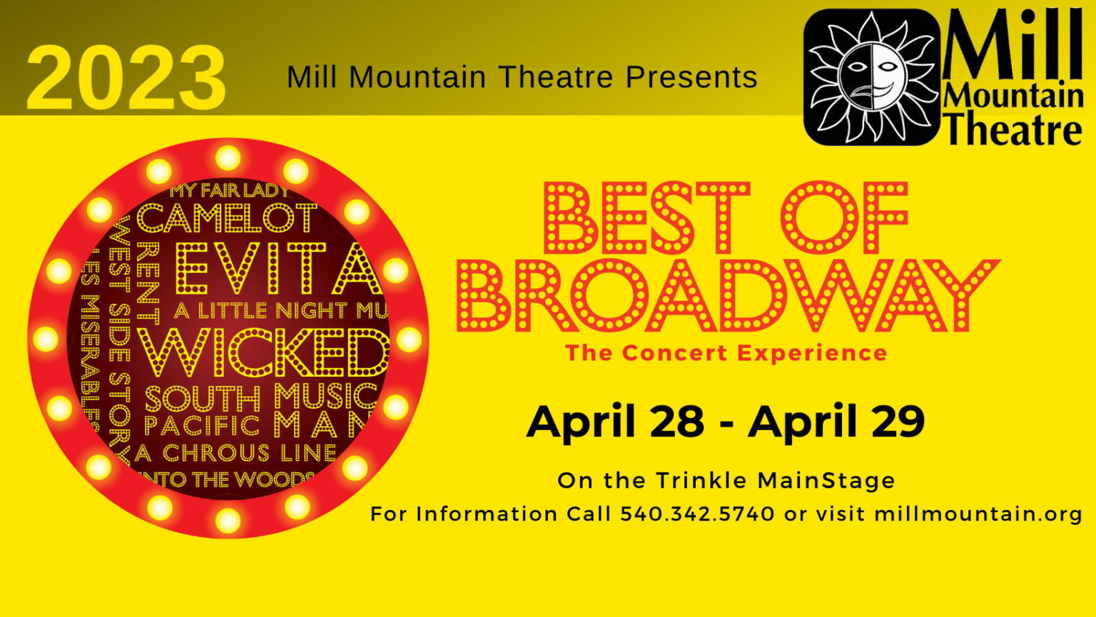 A Tribute to Broadway: The Best of Broadway, a Concert - Mill Mountain ...